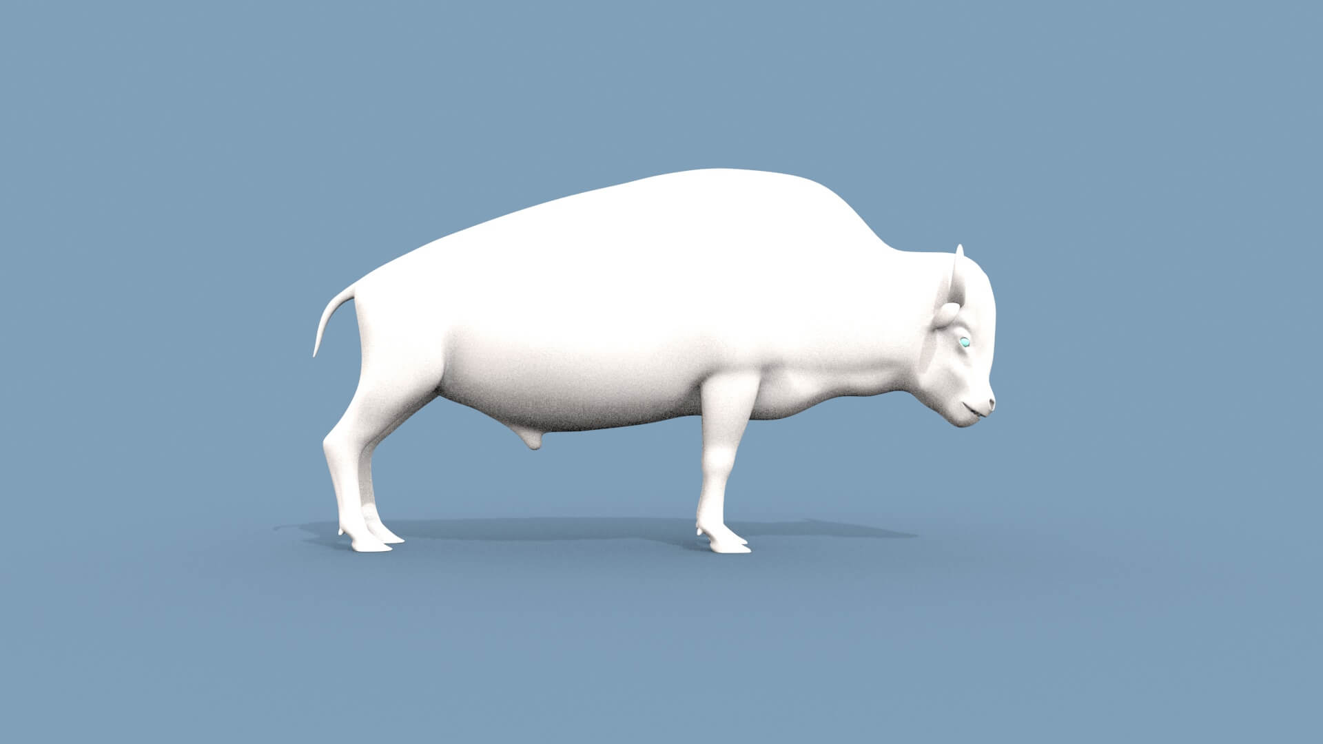 Bison Shape U - 3D Model by Virtual creator
