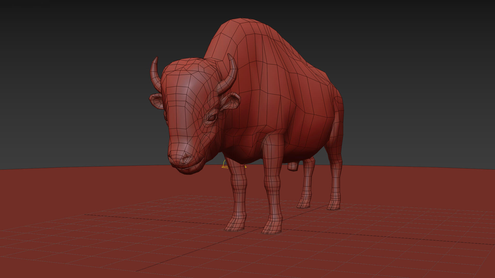 Bison Shape U - 3D Model by Virtual creator
