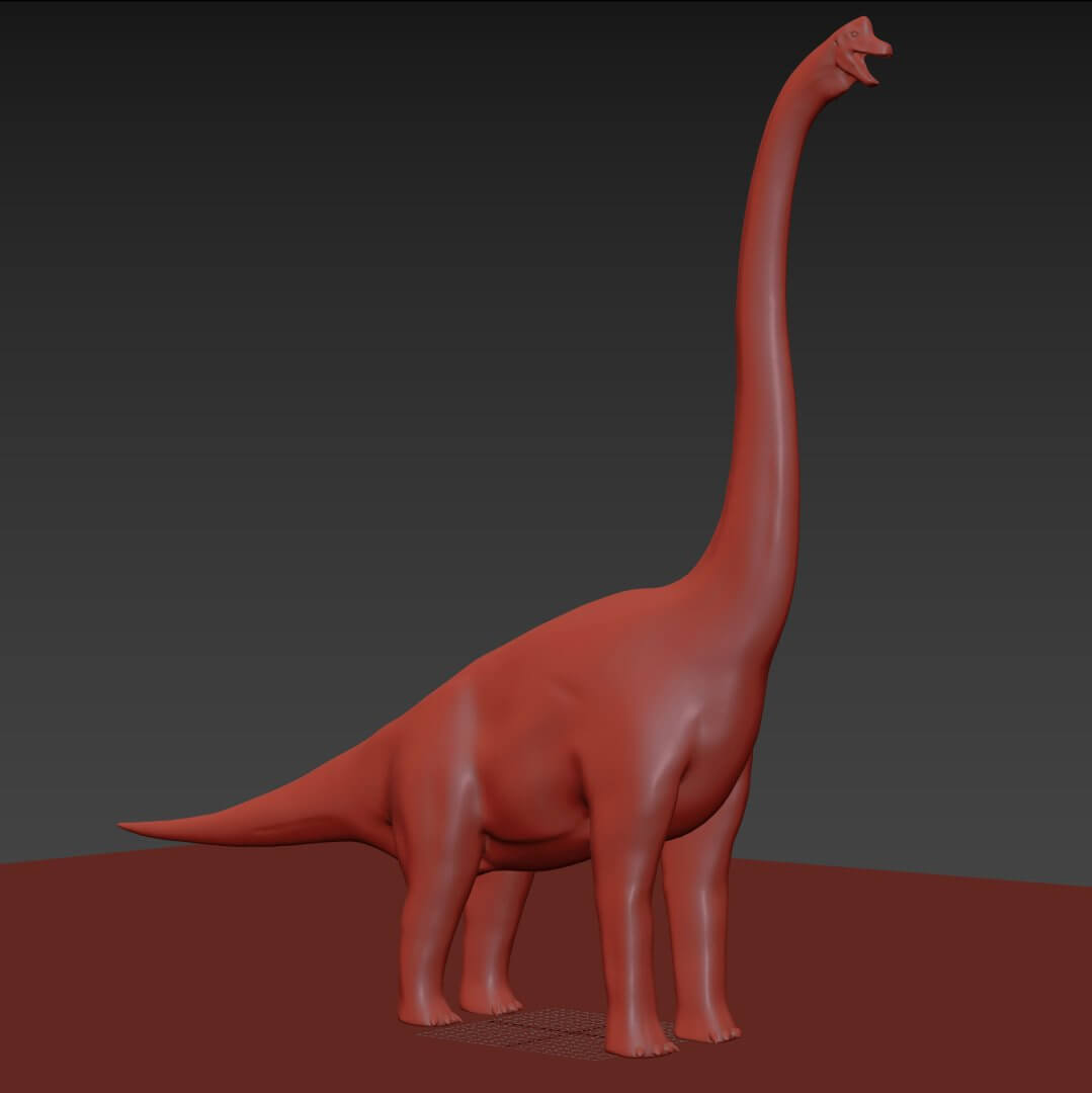 Brachiosaur Forever - 8K 3D Model by Virtual creator