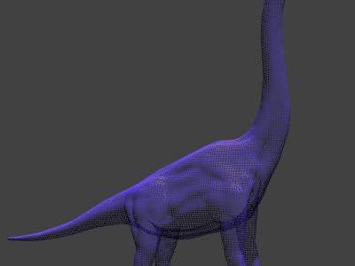 Brachiosaur from Jurassic Park - 3D Model by Virtual creator