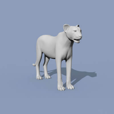 Cheetah Shape - 3D Model by Virtual creator