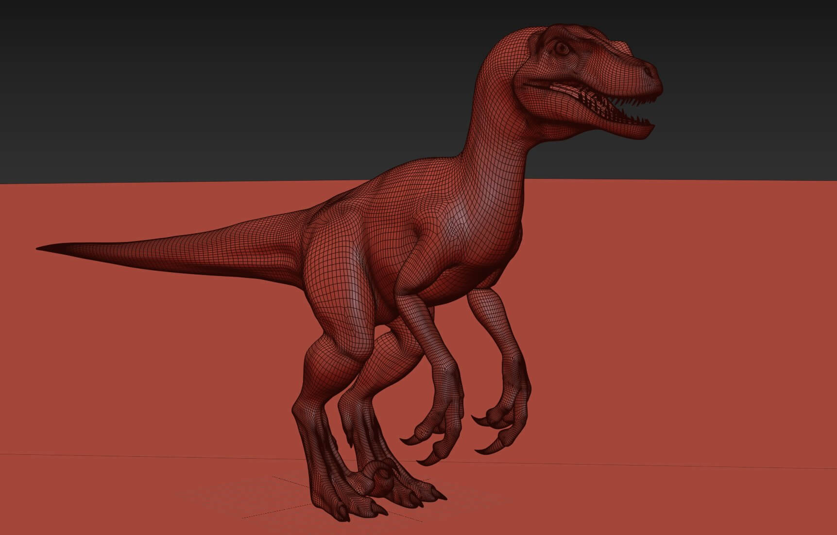 Female Alpha Raptor - 8K 3D Model by Virtual creator