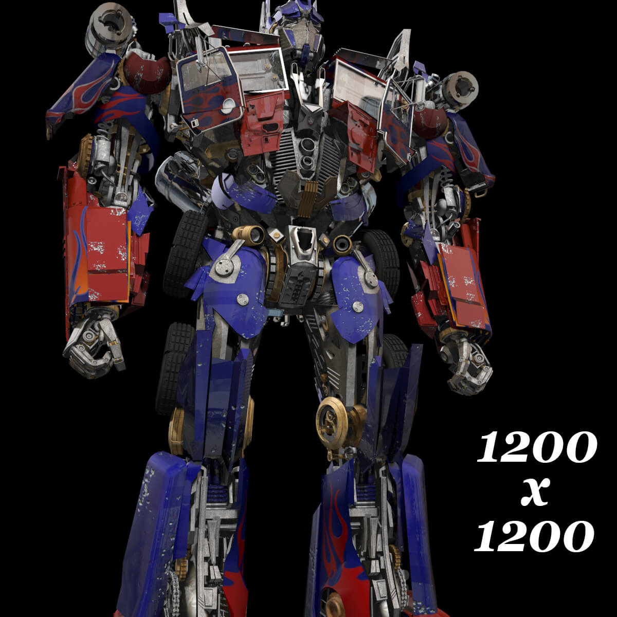 Optimus Prime Alive 3D Render, Digital Art by Virtual creator
