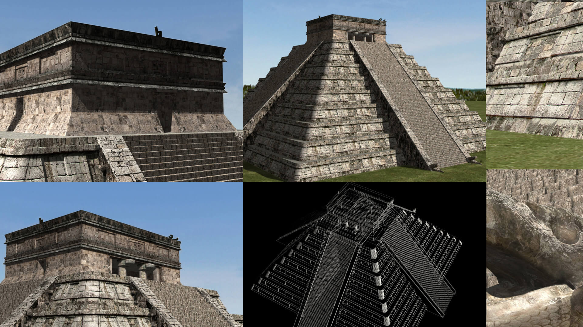 Great Pyramid Pack - 3D Model by Virtual creator