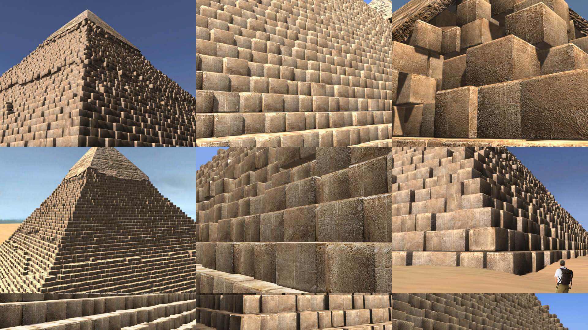 Great Pyramid Pack - 3D Model by Virtual creator