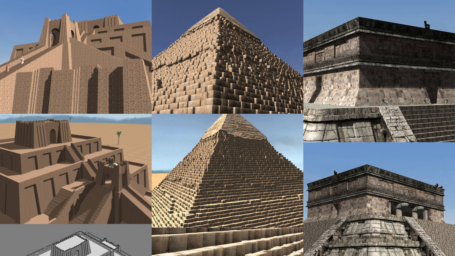 Great Pyramid Pack - 3D Model by Virtual creator
