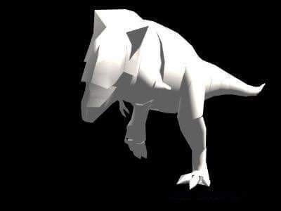 T-Rex from Jurassic Park 3D Model by Virtual creator