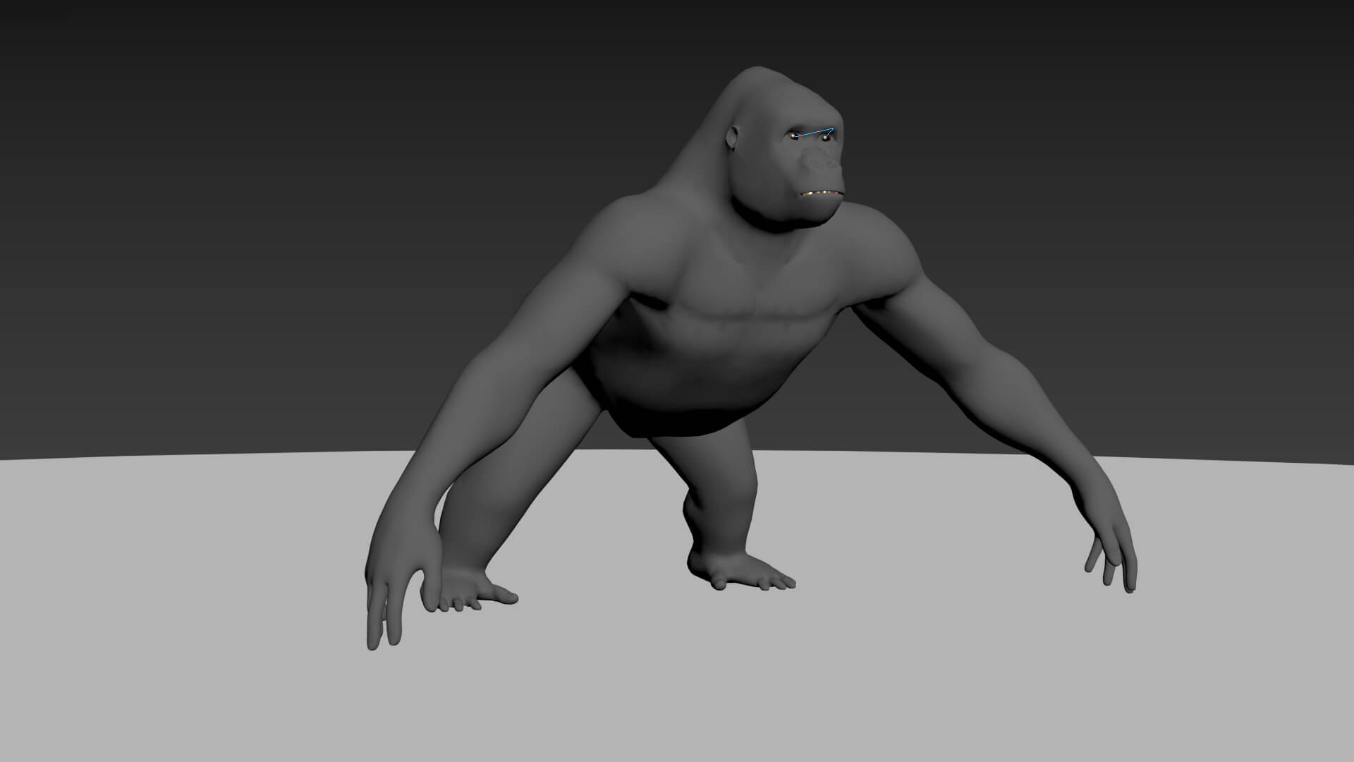 C Silverback Gorilla 8K- 3D Animated by Virtual creator