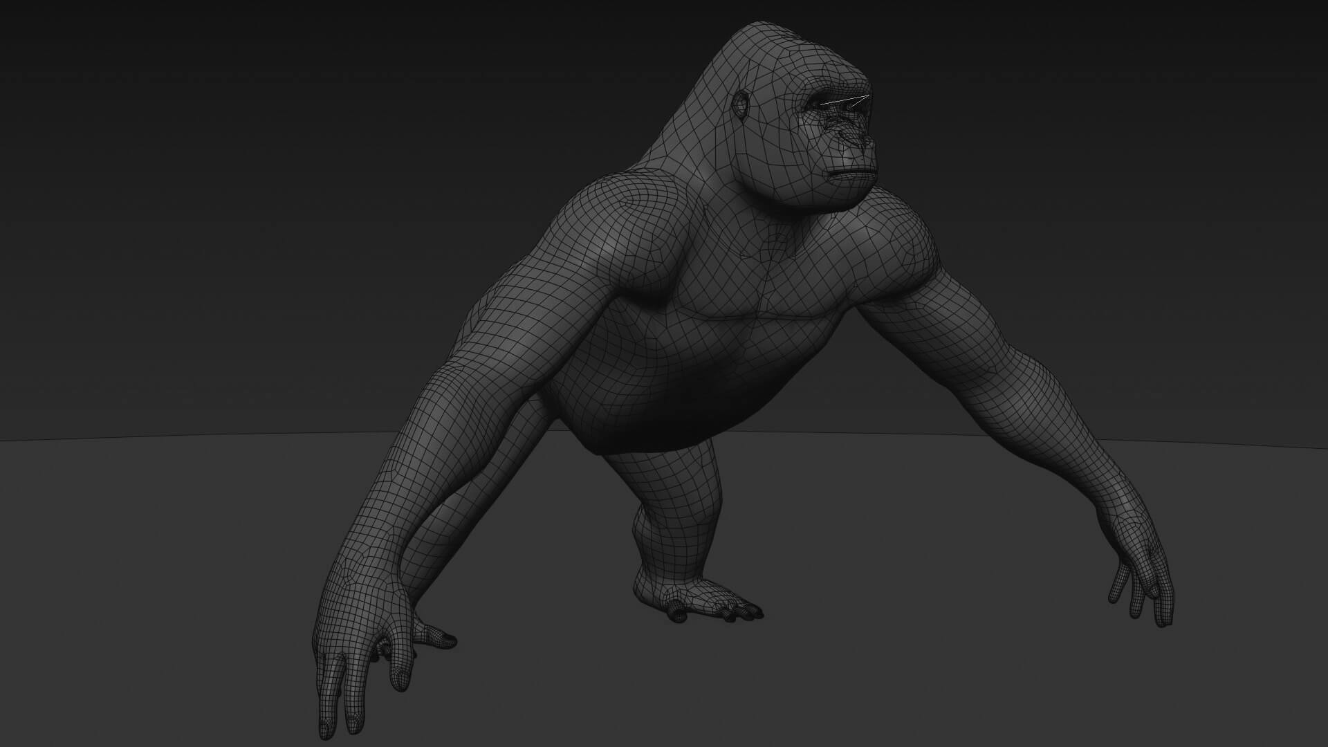 C Silverback Gorilla 8K- 3D Animated by Virtual creator