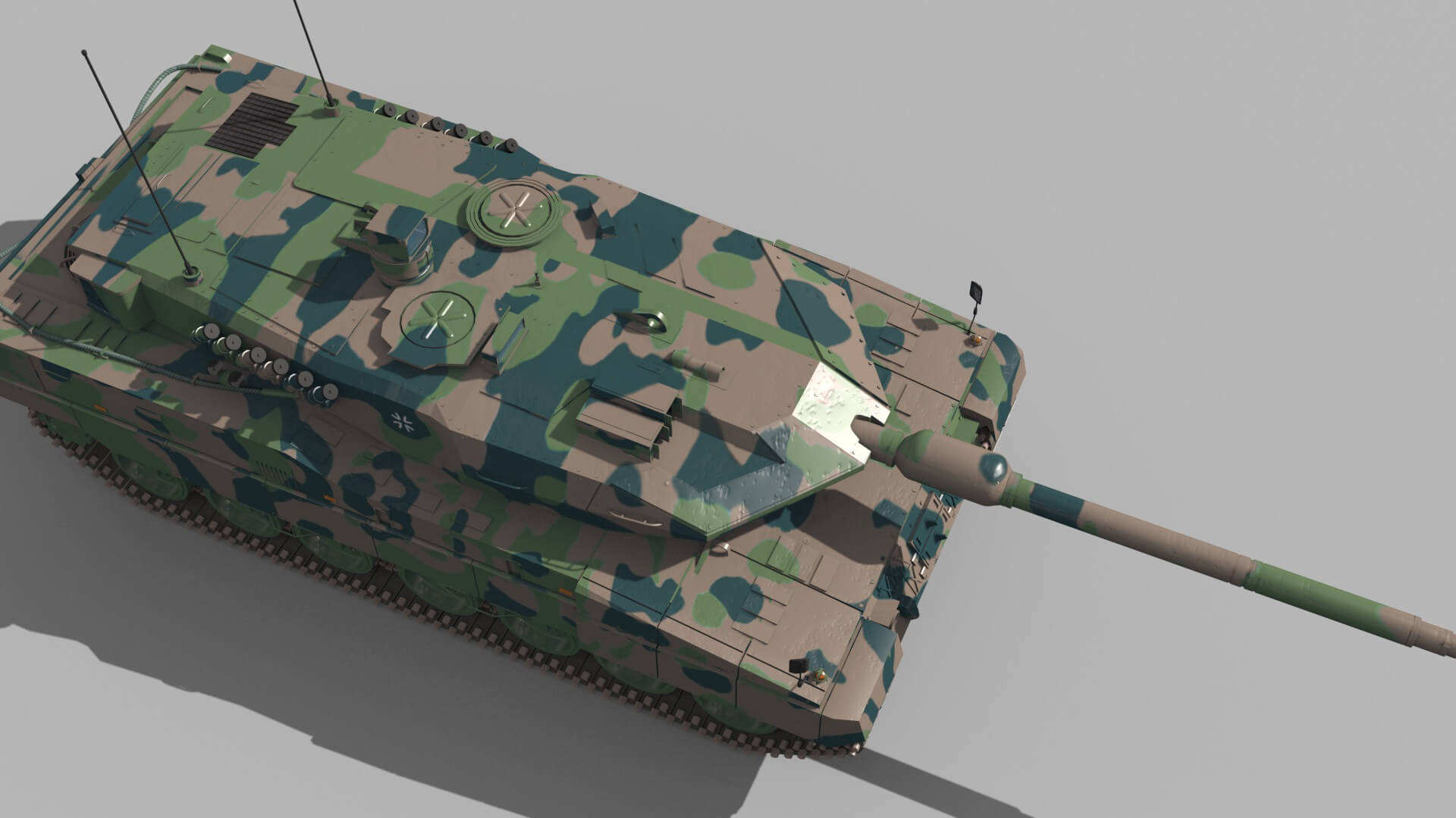 Leopard 2 A Tank - 3D Model by Virtual creator