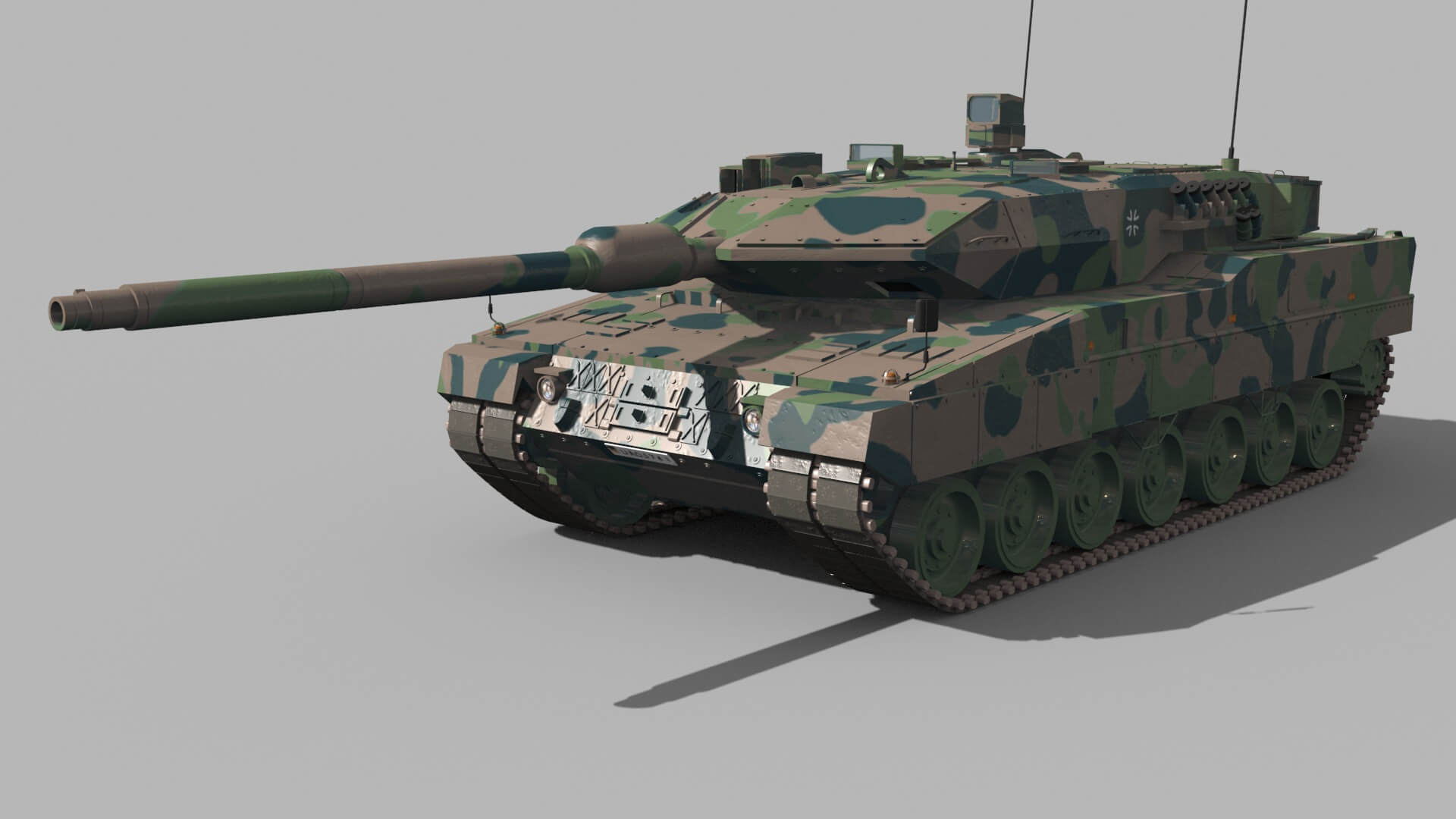 Leopard 2 A Tank - 3D Model by Virtual creator