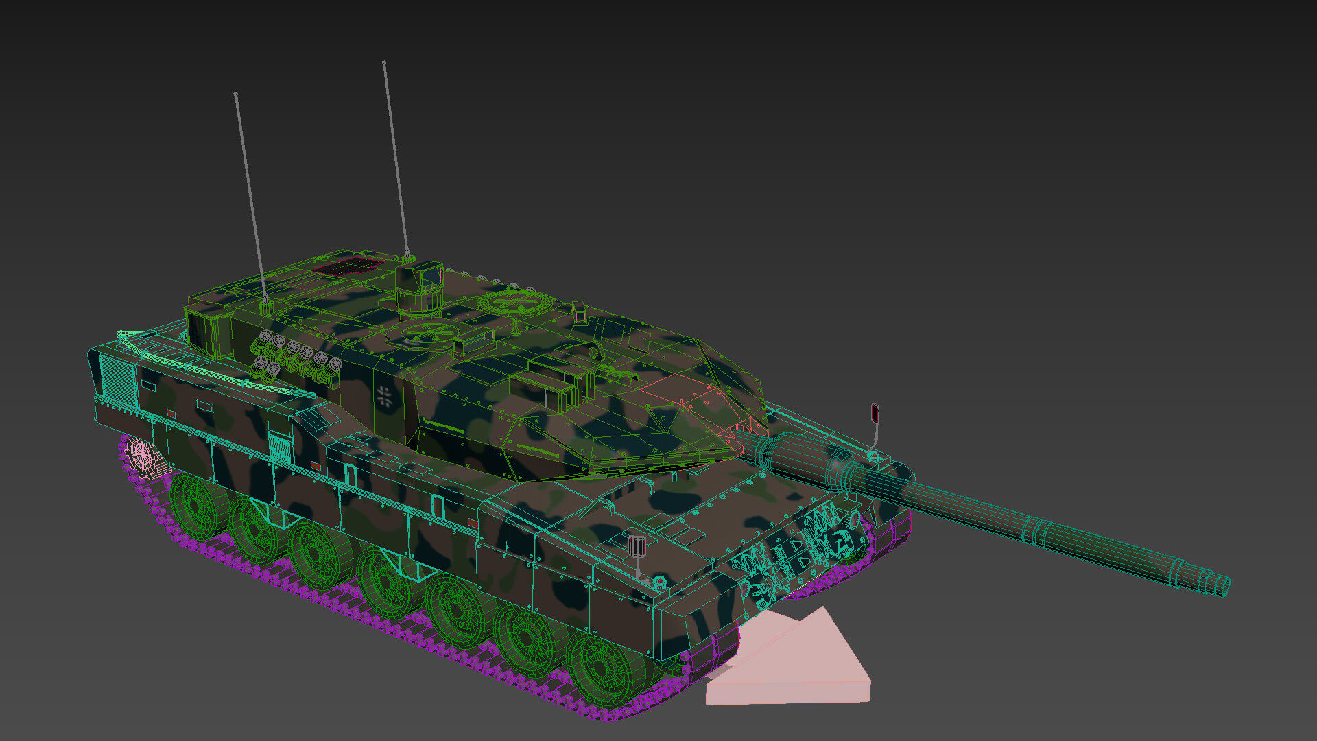 Leopard 2 A Tank - 3D Model by Virtual creator