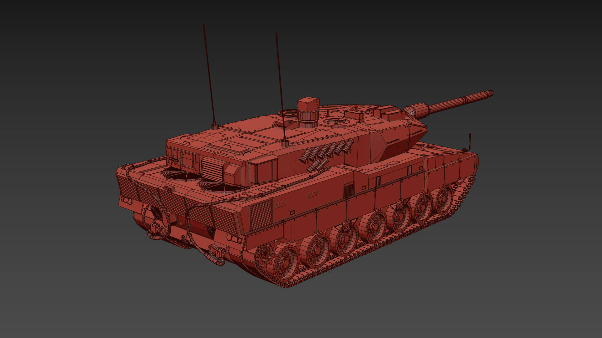 Leopard 2 A Tank - 3D Model by Virtual creator