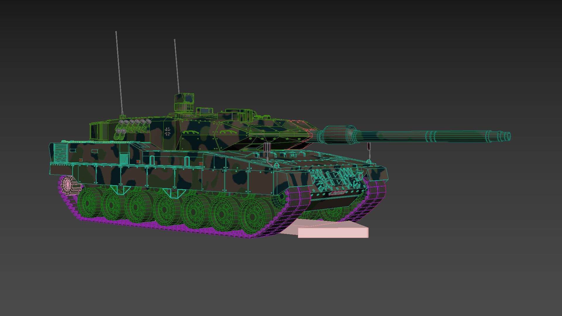 Leopard 2 A Tank - 3D Model by Virtual creator