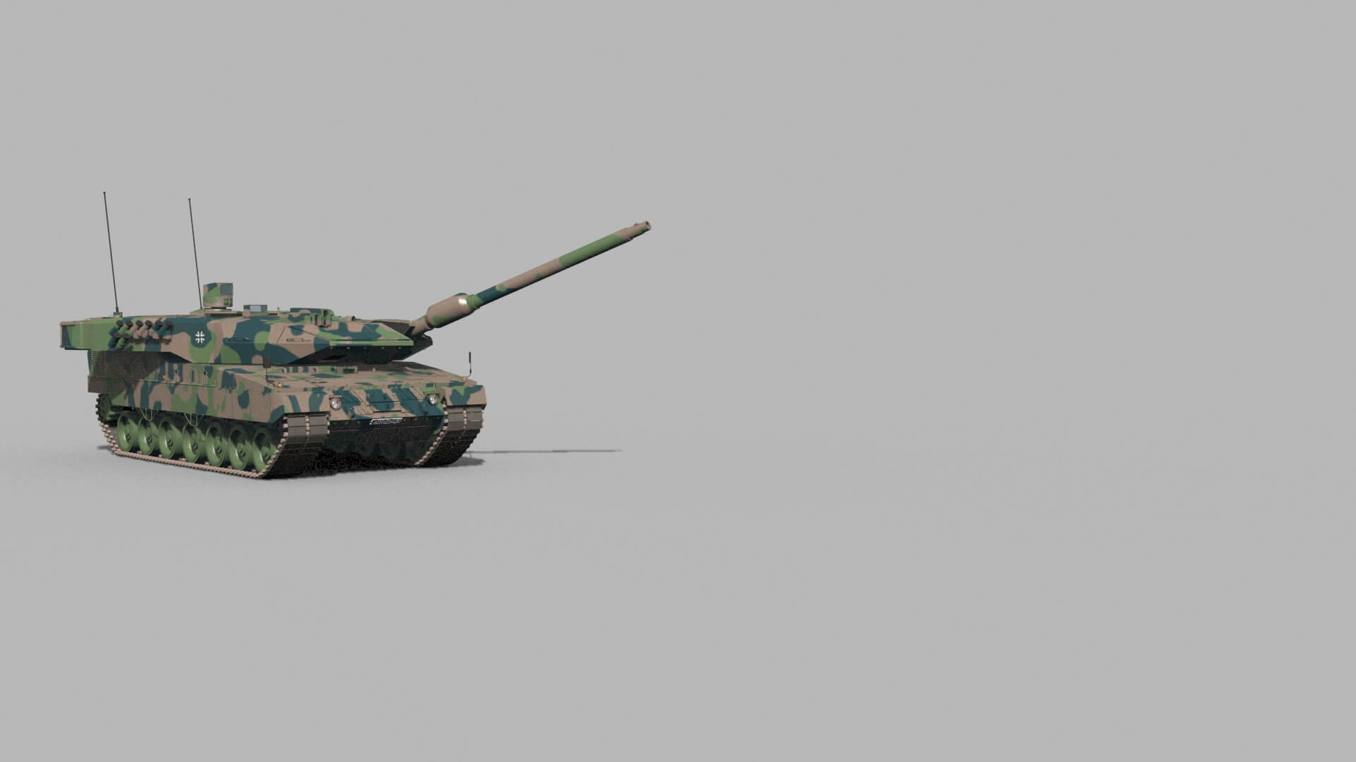 Leopard 2 A Tank - 3D Model by Virtual creator