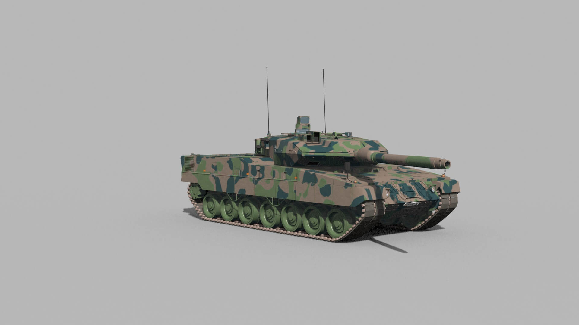 Leopard 2 A Tank - 3D Model by Virtual creator