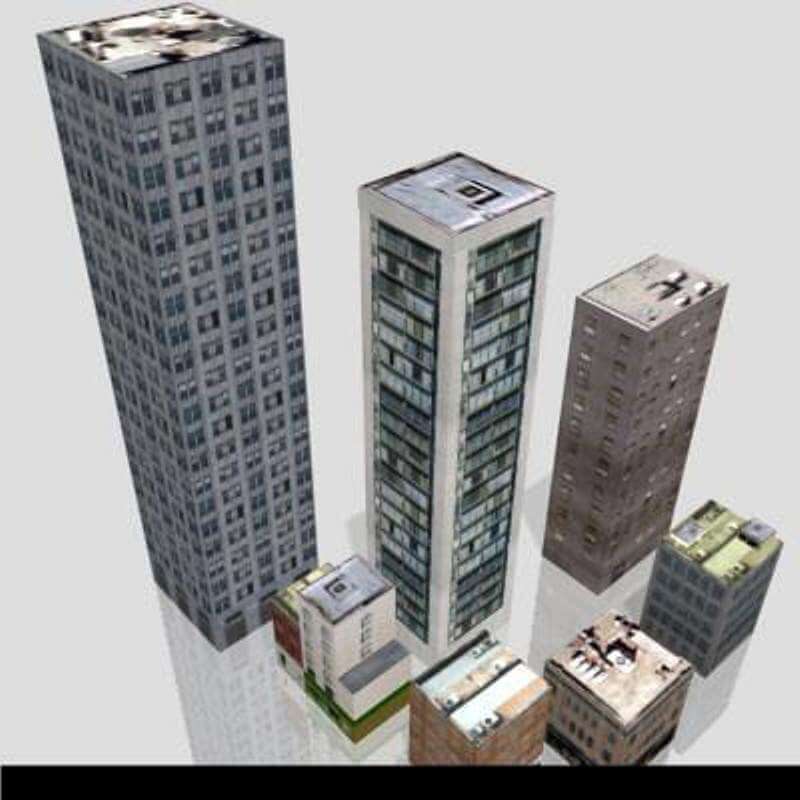 City Buildings - 3D Model by Virtual creator