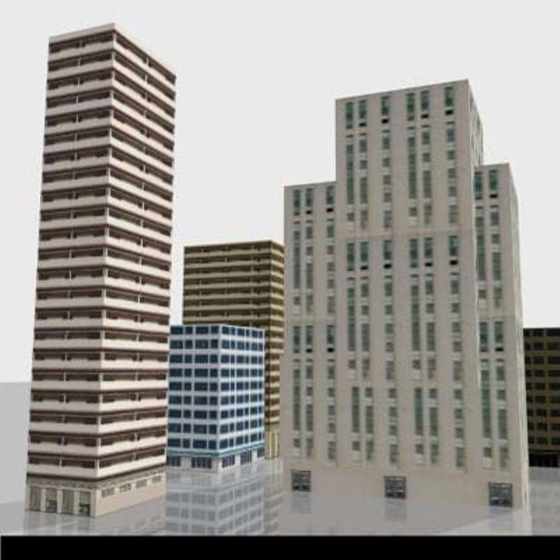 City Buildings - 3D Model by Virtual creator