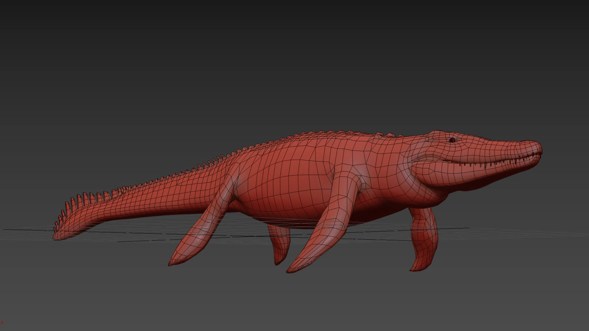 Ancient Marine Reptile - 8K Animated 3D Model by Virtual creator