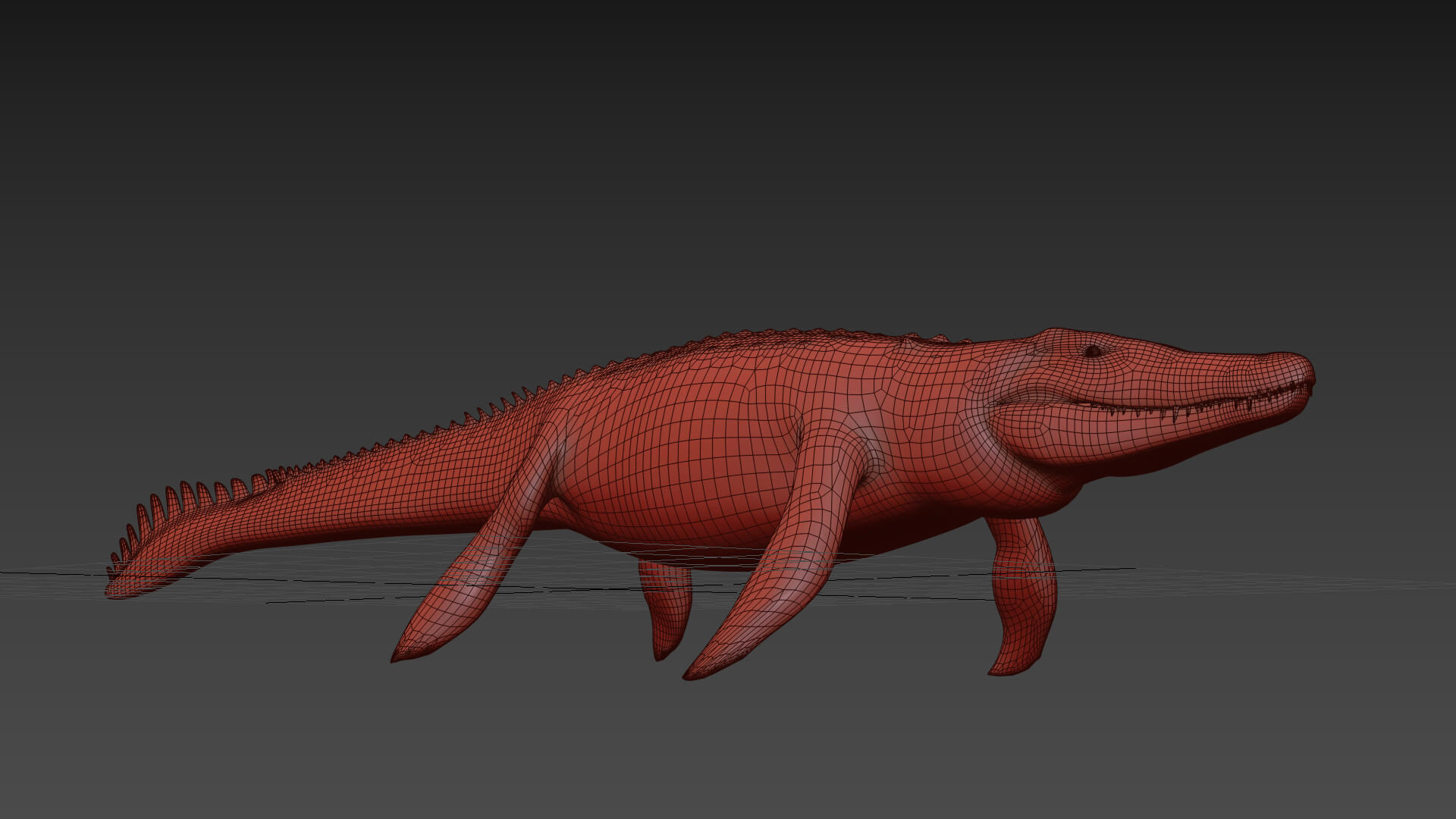 Ancient Marine Reptile - 8K Animated 3D Model by Virtual creator