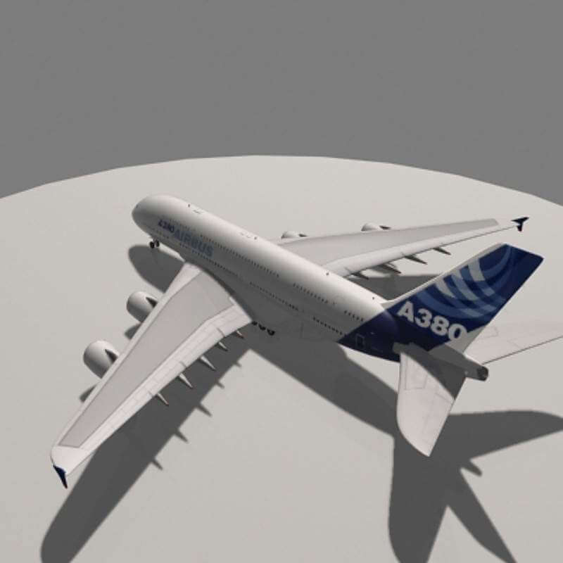 Airbus A380 - 3D Model by Virtual creator