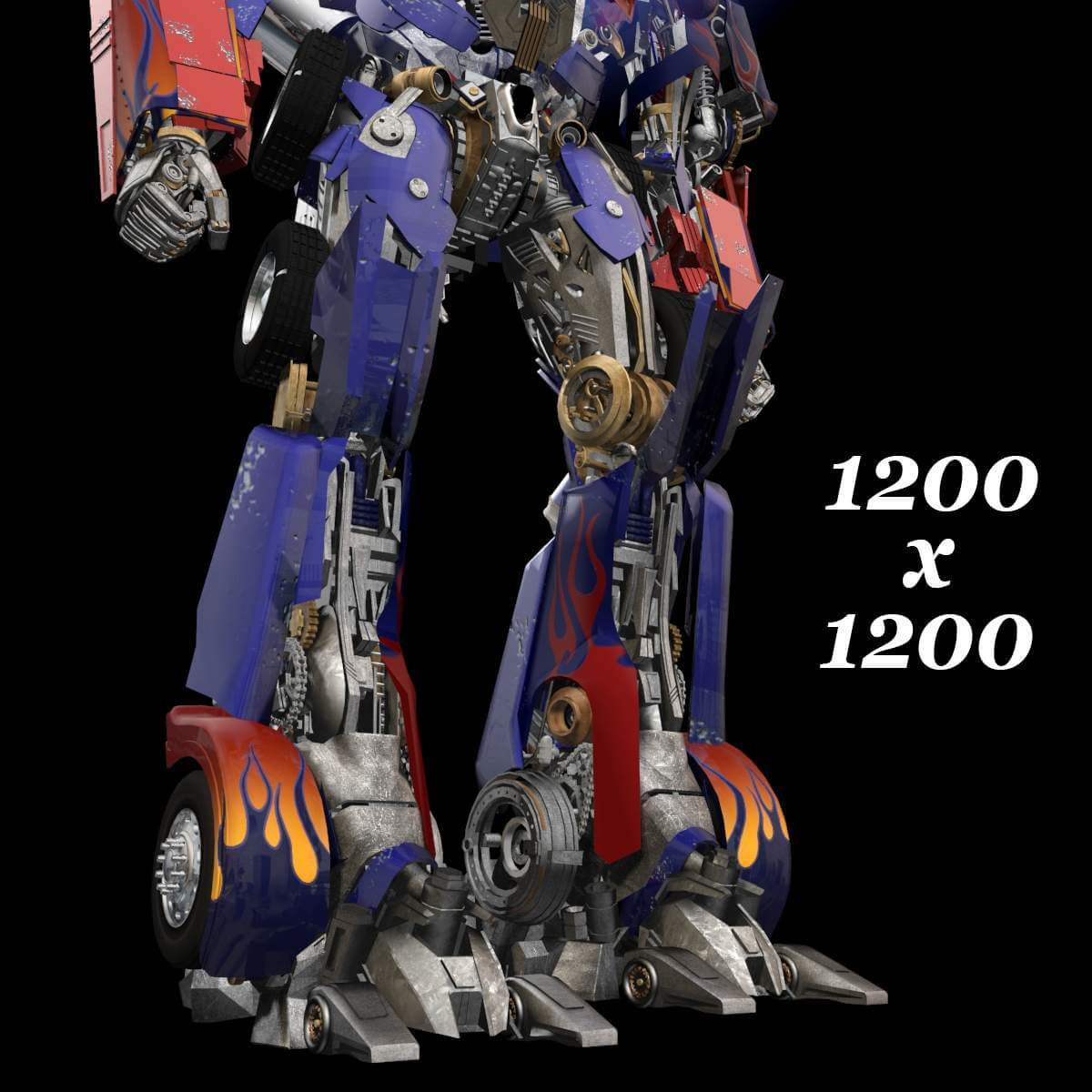 Optimus Prime Alive - 3D Model by Virtual creator