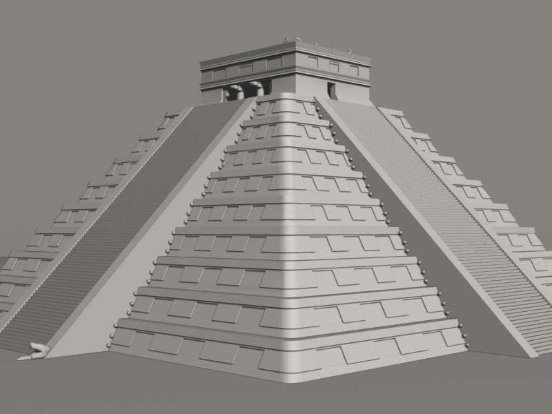 Mayan Temple - 3D Model by Virtual creator
