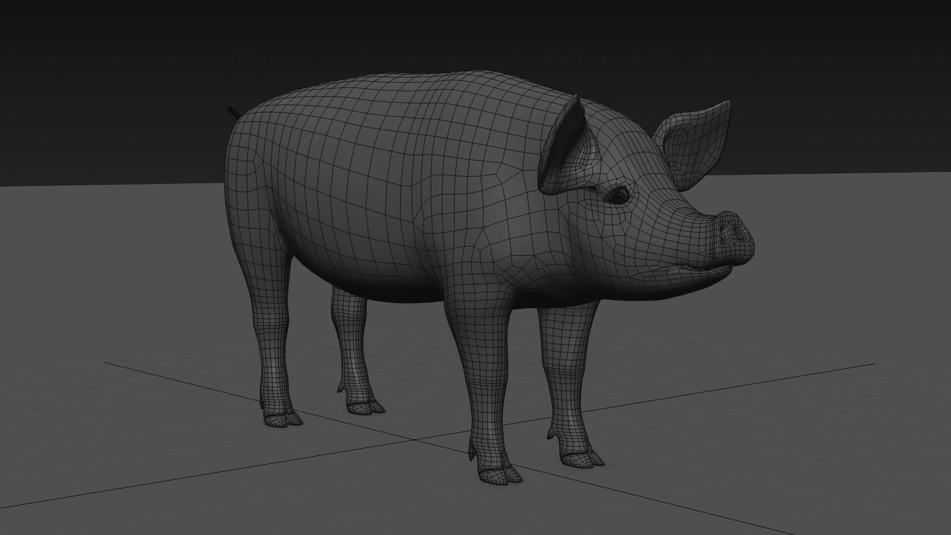 Porky the Pig - 3D Model by Virtual creator