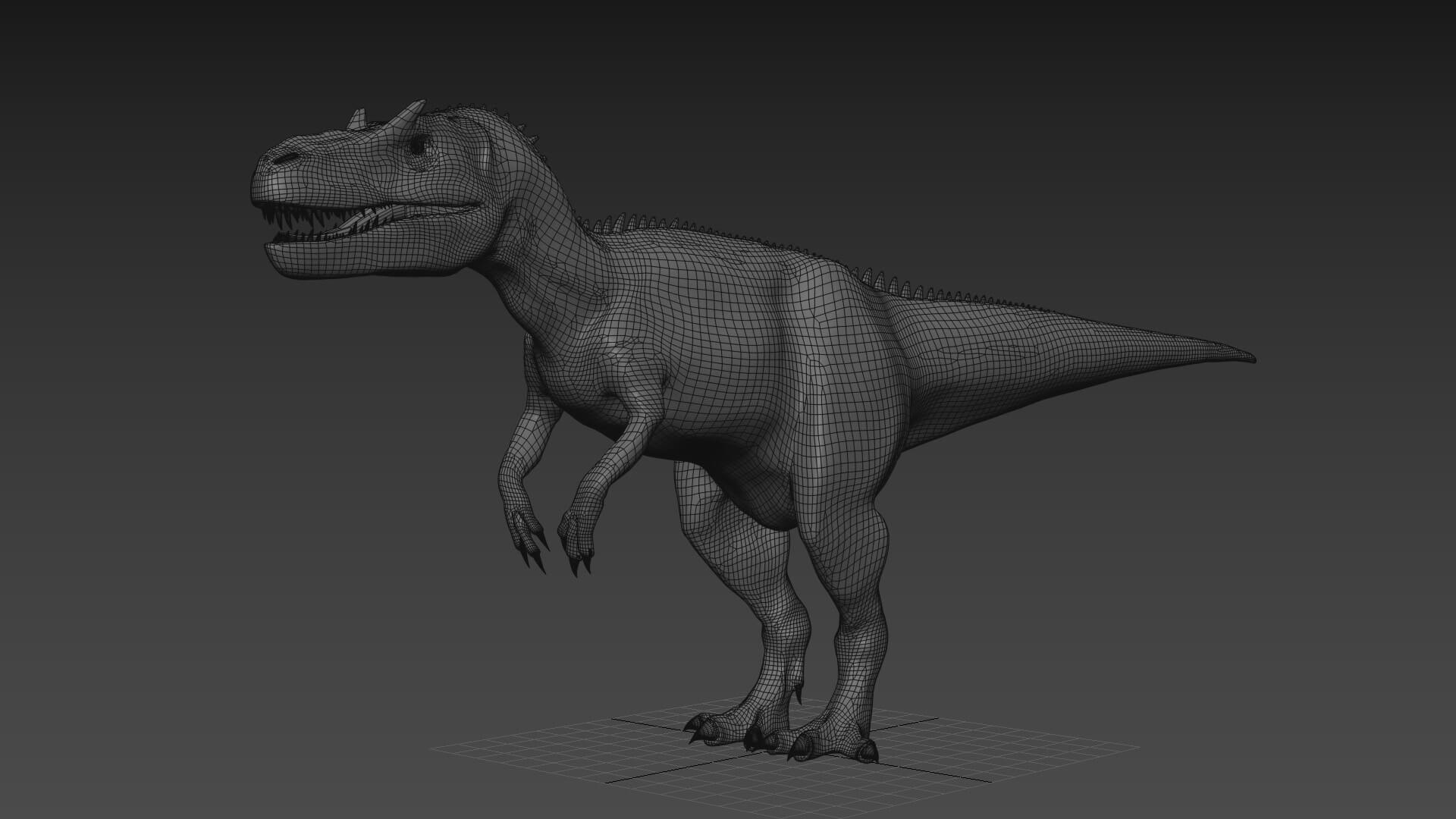 Real Animated Allosaurus - 8K 3D Model by Virtual creator