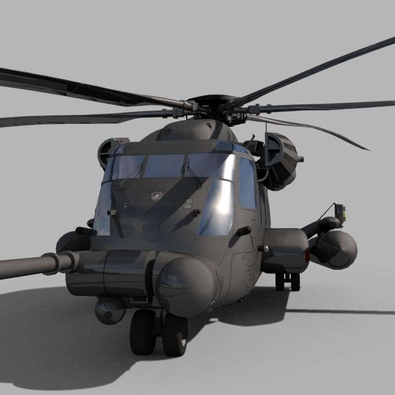 Sikorsky MH-53 Pave Low Helicopter 3D Model by Virtual creator
