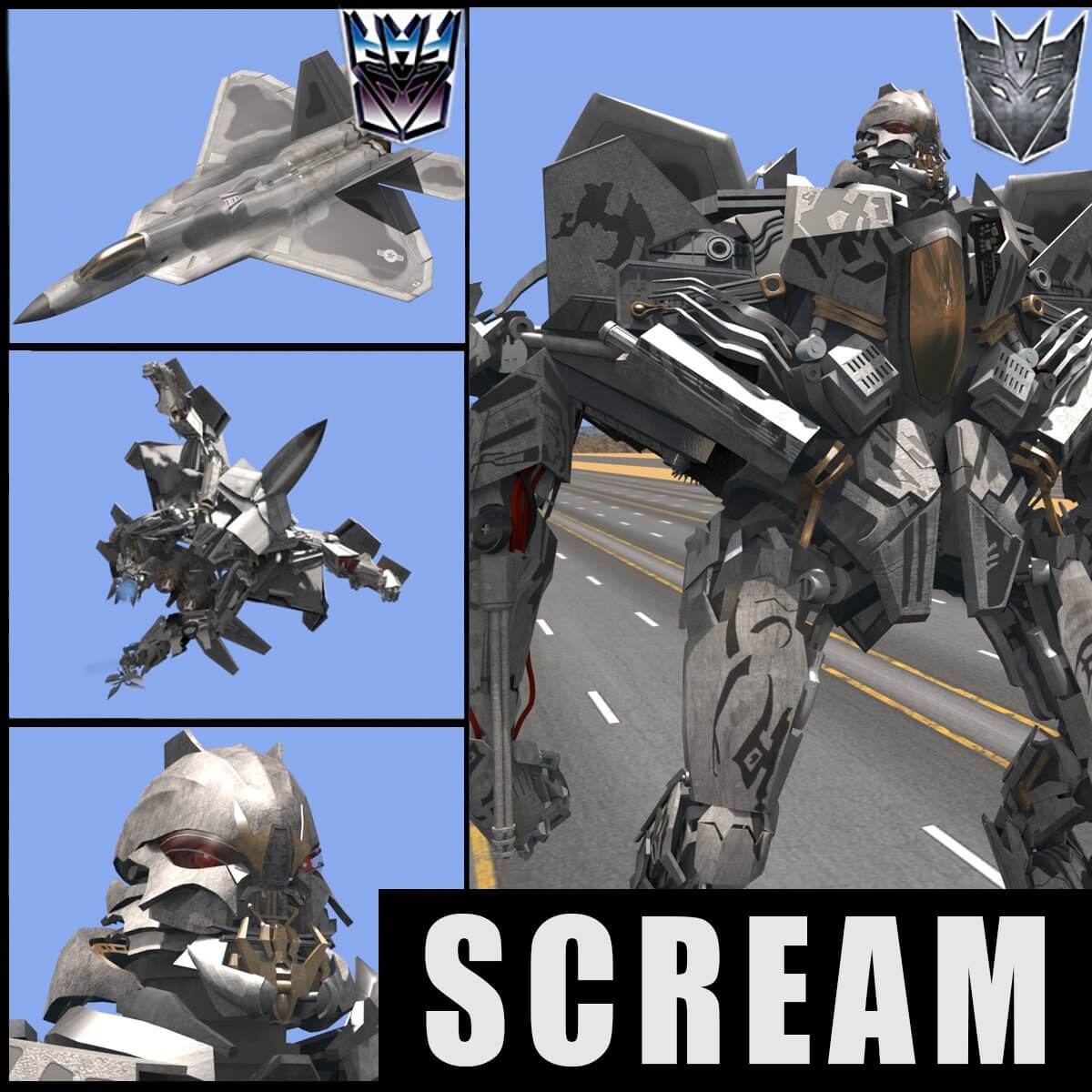 Starscream Ressurection - 3D Model by Virtual creator