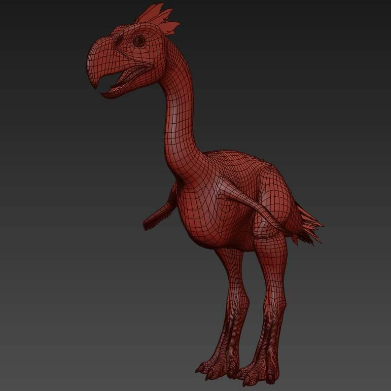 Terror Bird (Phorusrhacos) - 3D Model by Virtual creator