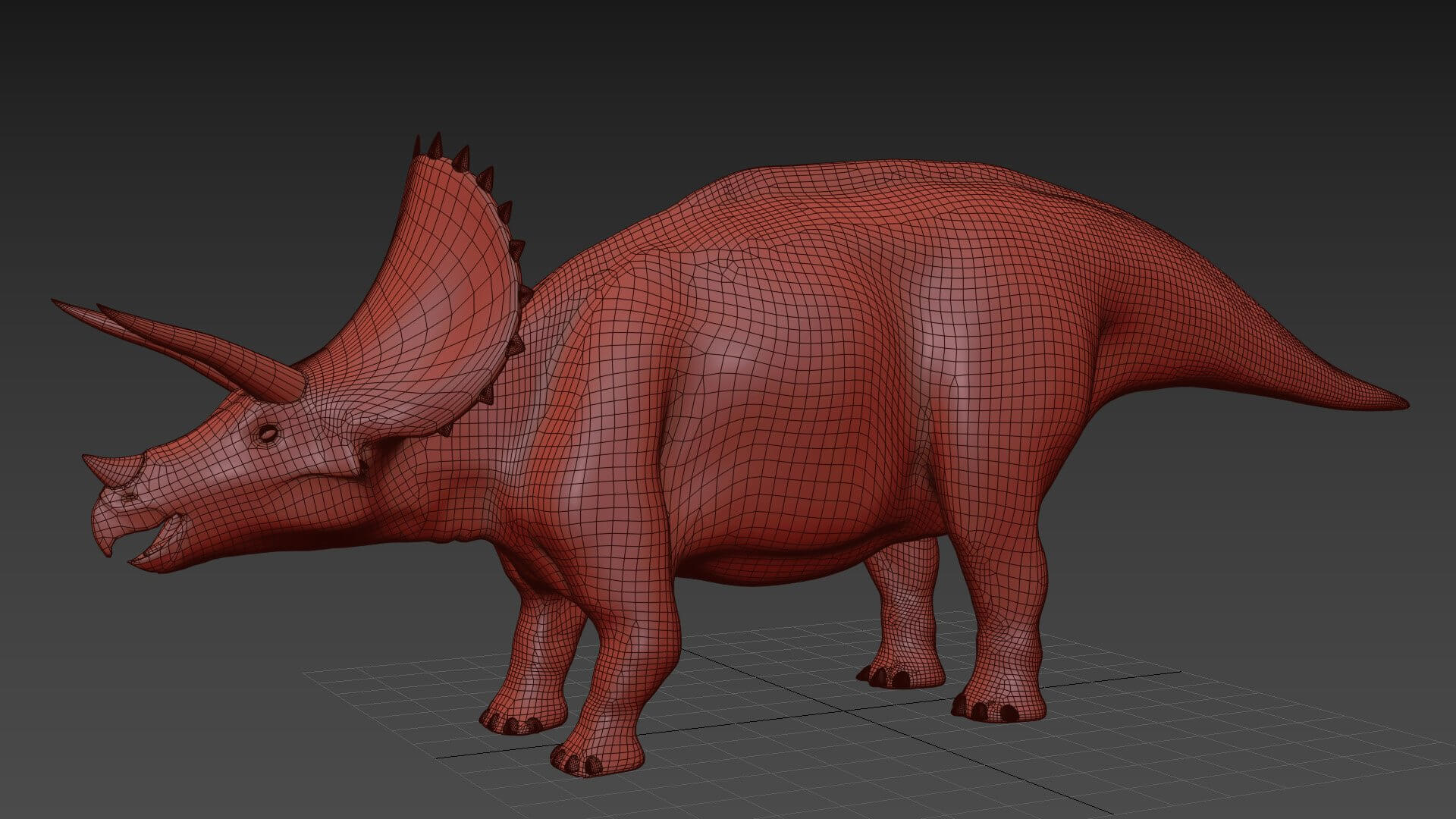Triceratops Tribute - 8K 3D Model by Virtual creator