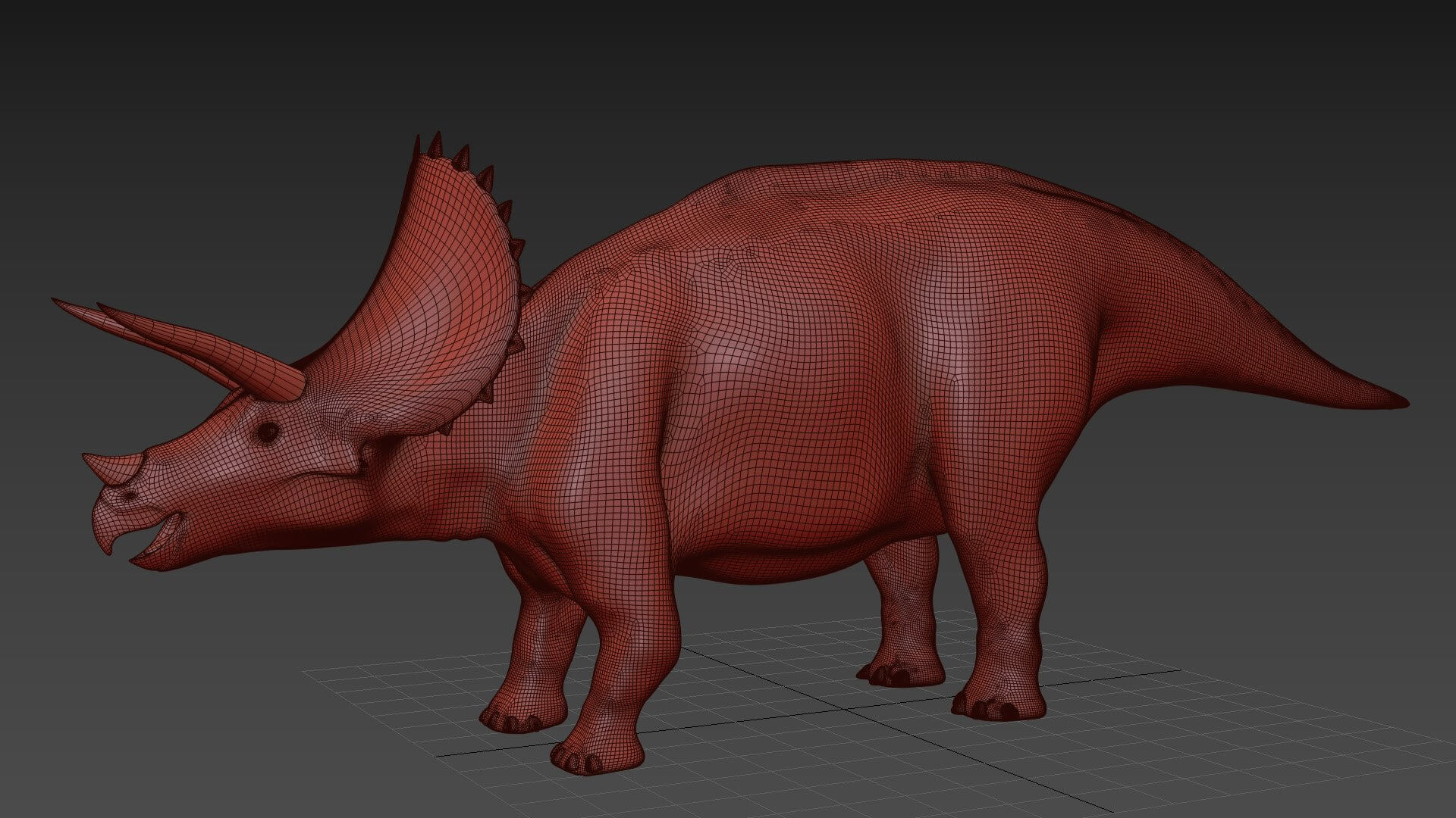 Triceratops Tribute - 8K 3D Model by Virtual creator