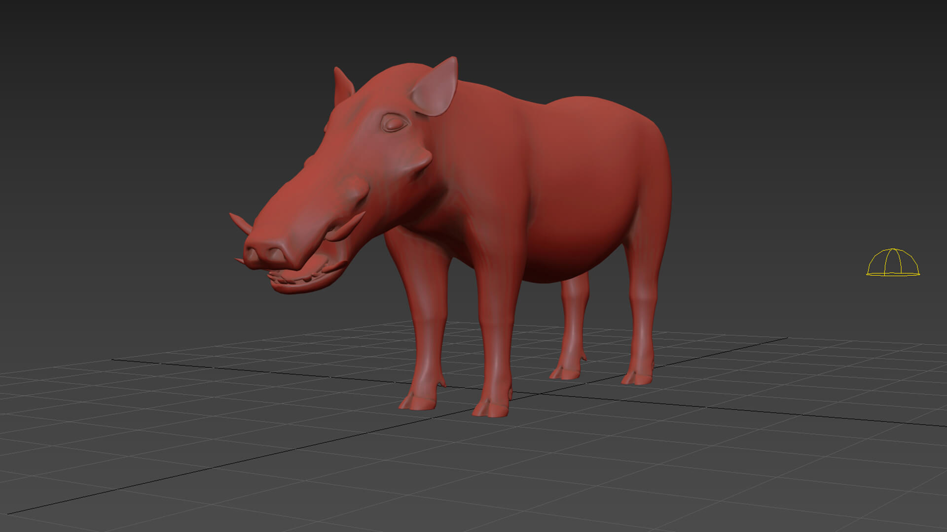 Warthog African Pig - Animated Fur 3D Model by Virtual creator