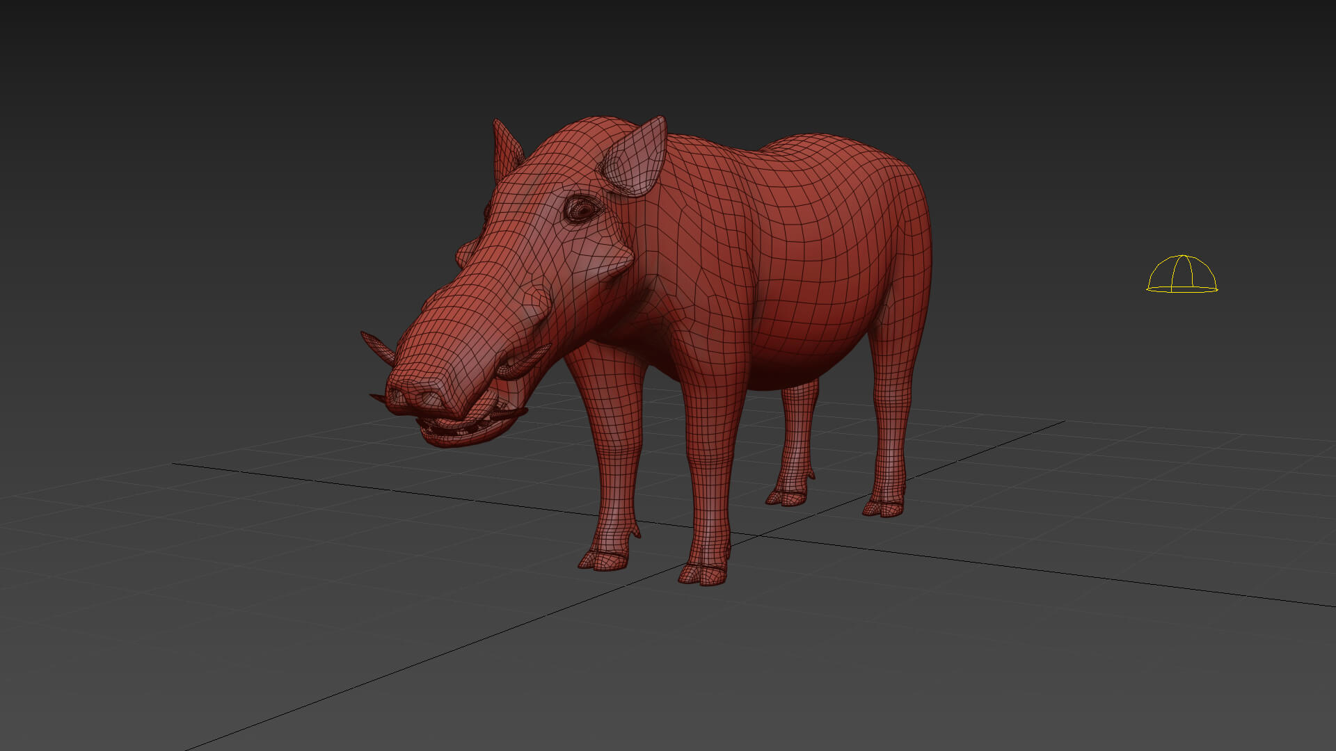 Warthog African Pig - Animated Fur 3D Model by Virtual creator