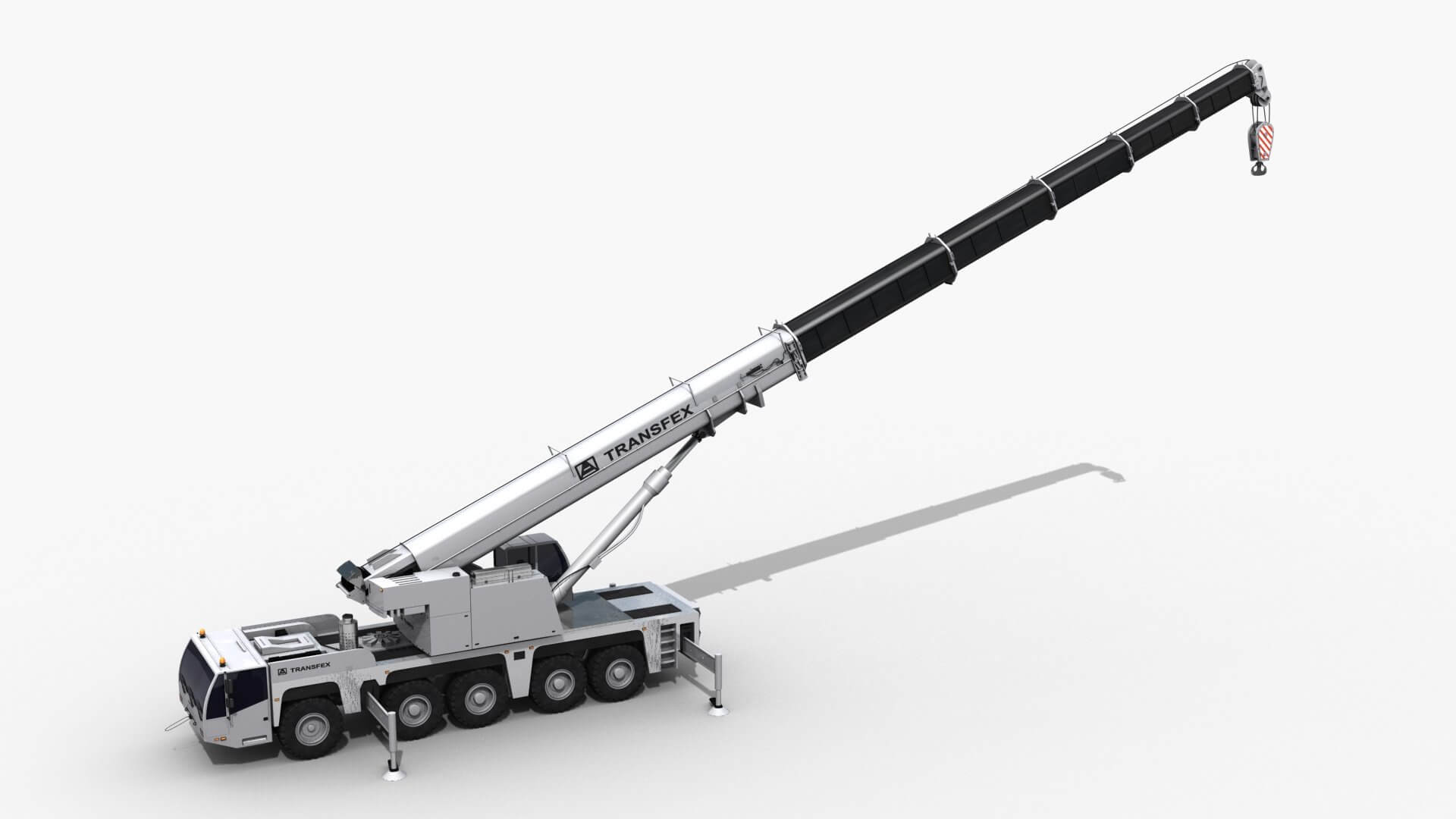 Wheeled Crane - 200 T 3D Model by Virtual creator