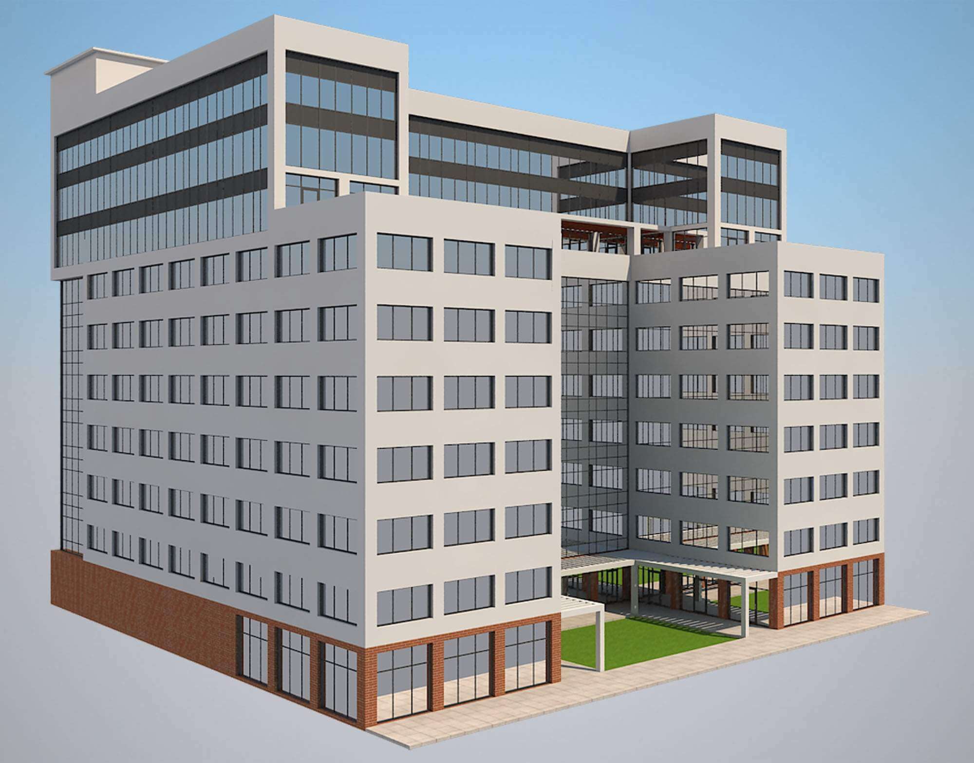 Buildings Set - 3D Model by virtual3d