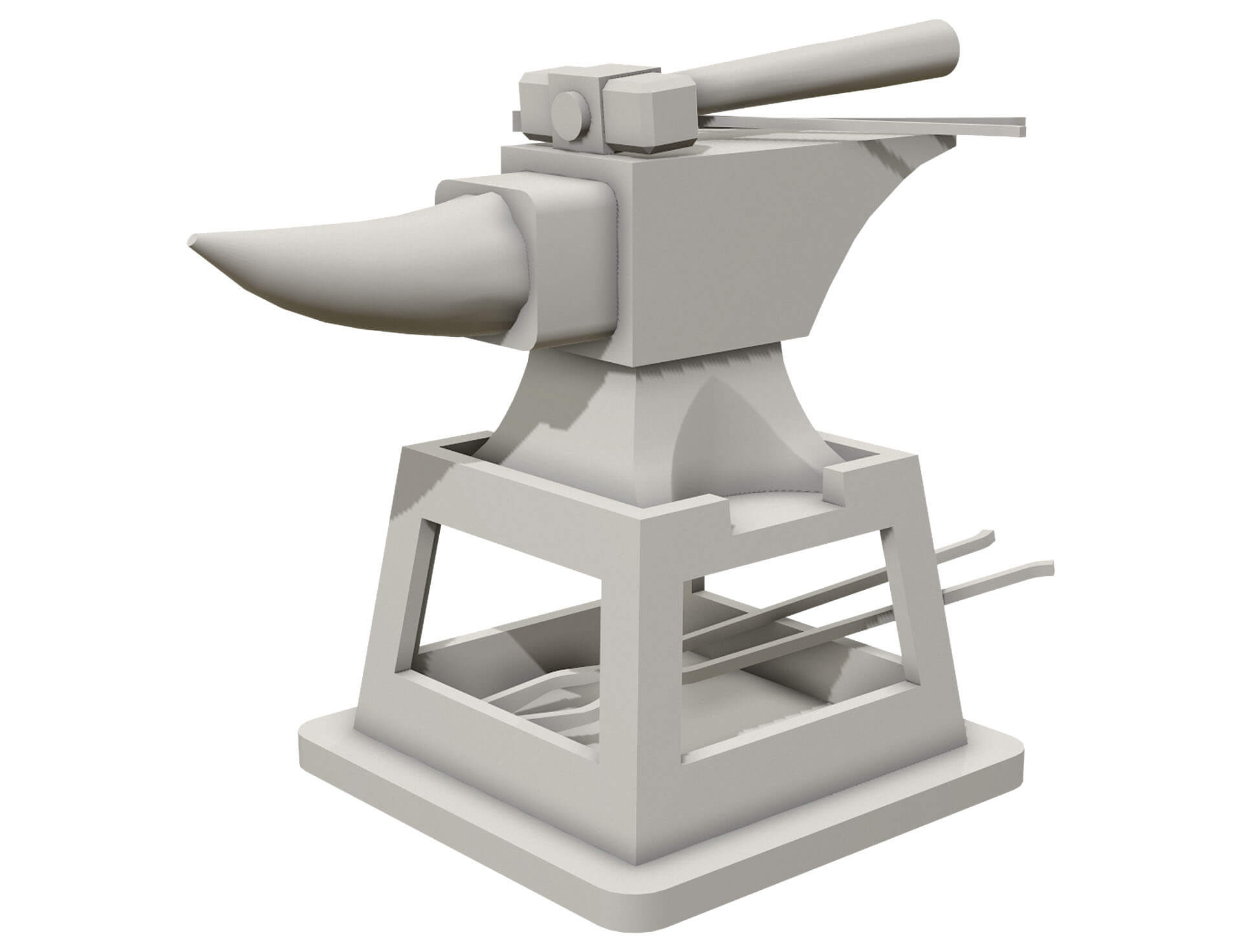 Old Metal Anvil 1 - 3D Model by virtual3d