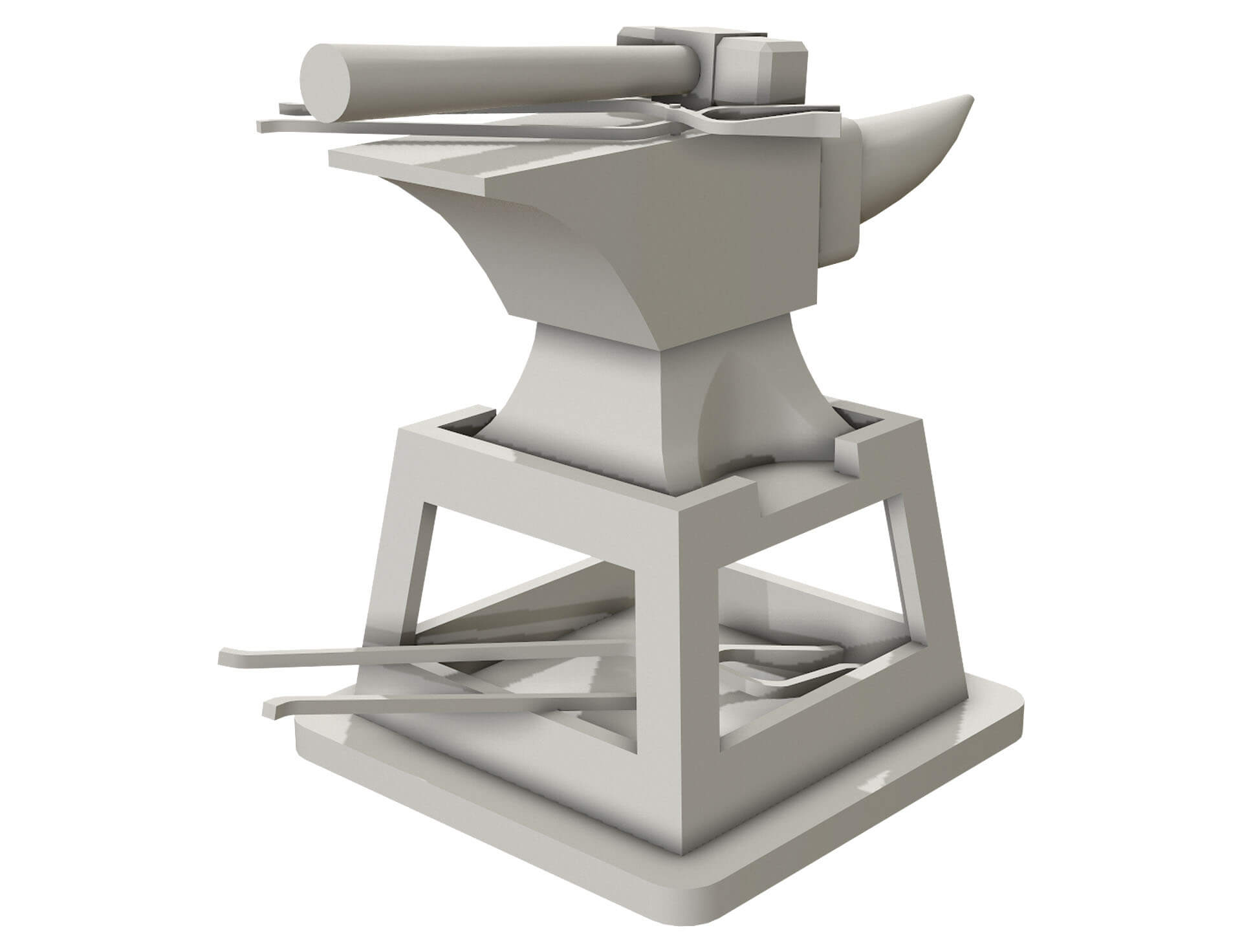 Old Metal Anvil 1 - 3D Model by virtual3d