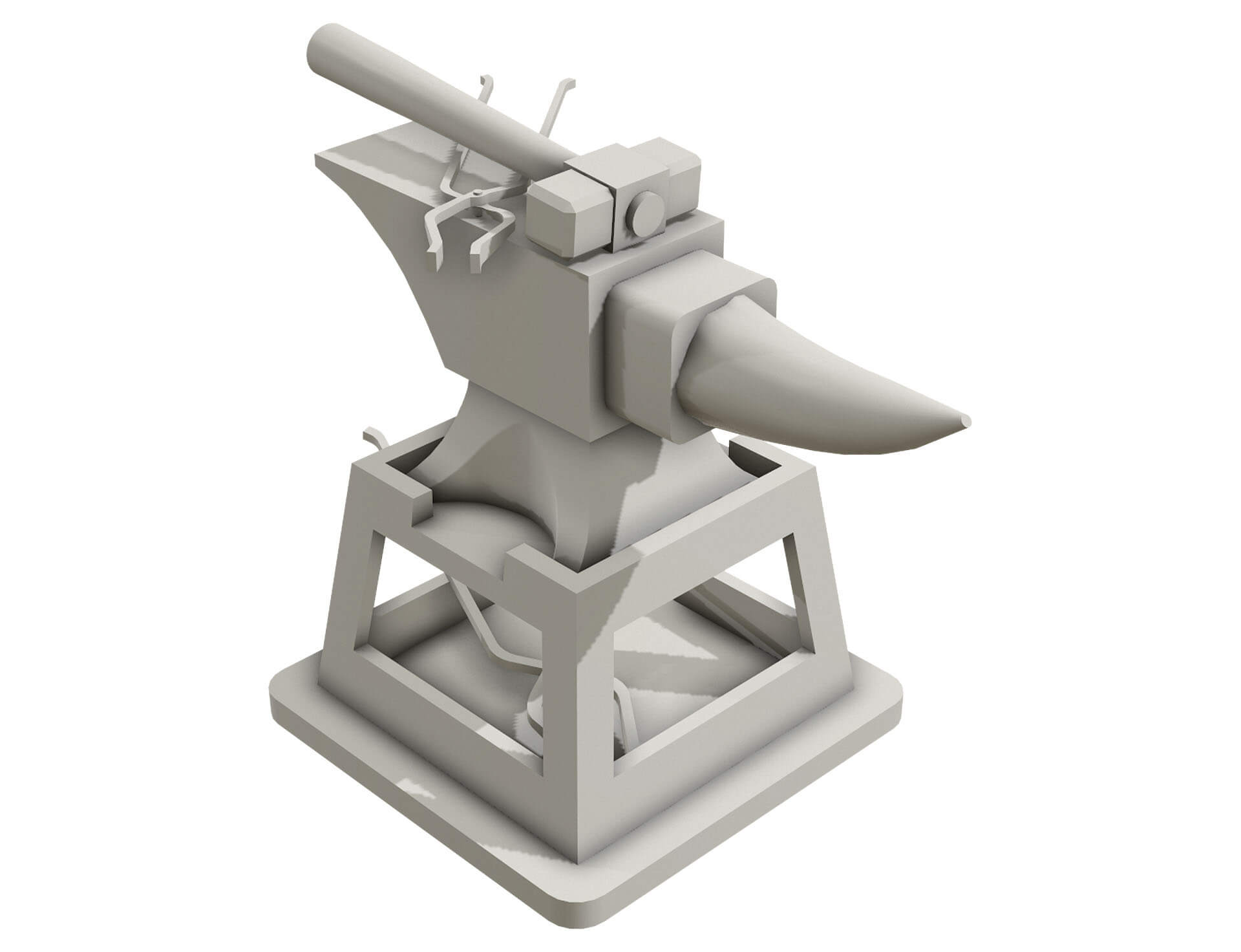 Old Metal Anvil 1 - 3D Model by virtual3d