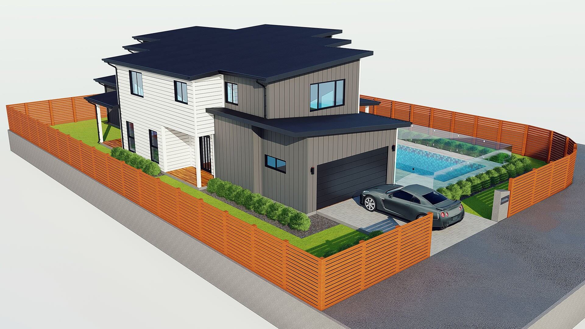 Australian House 2 - 3D Model by virtual3d