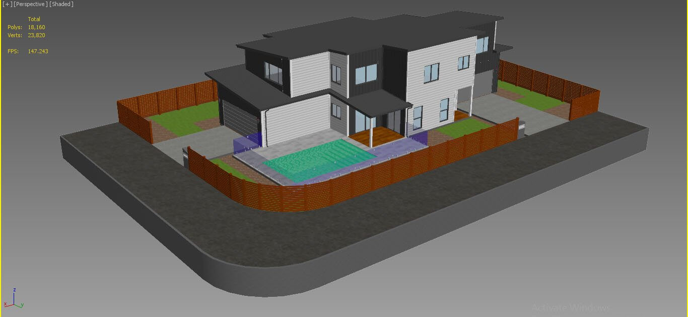 Australian House 2 - 3D Model by virtual3d