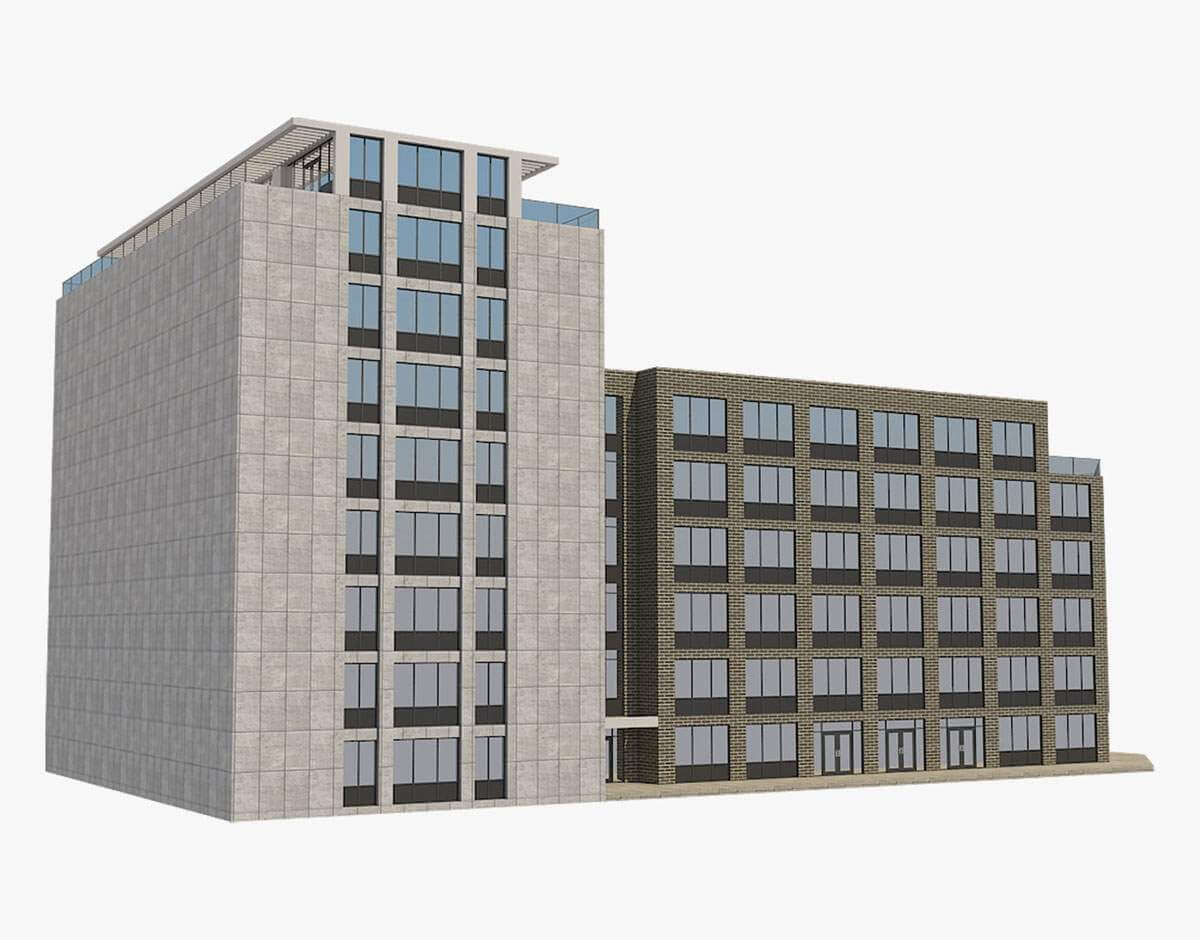 Building 1 - 3D Model by virtual3d