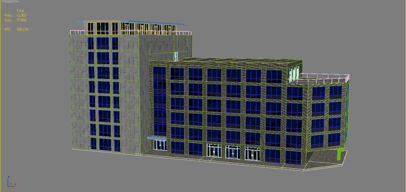 Building 1 - 3D Model by virtual3d