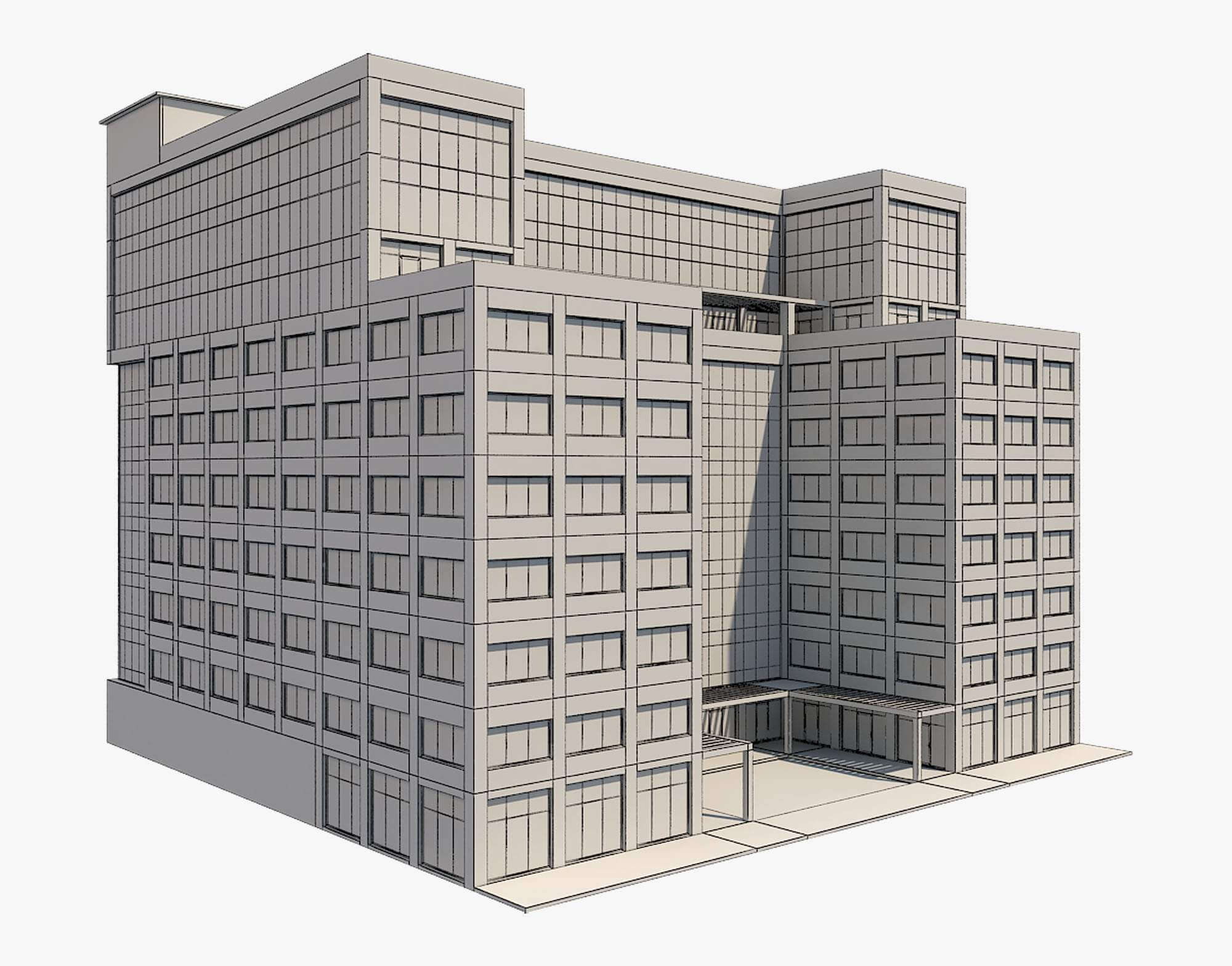 Building 4 - 3D Model by virtual3d