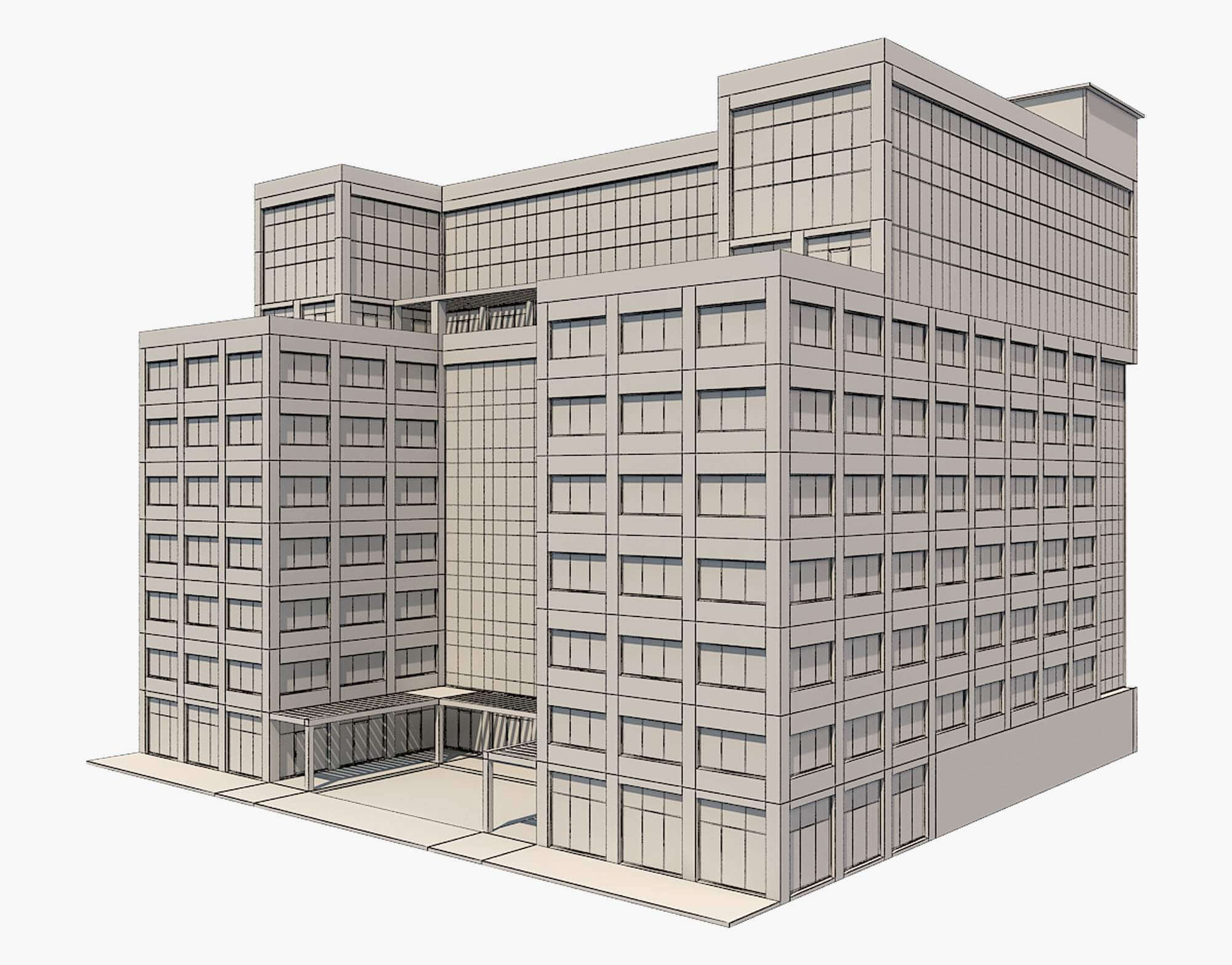 Building 4 - 3D Model by virtual3d