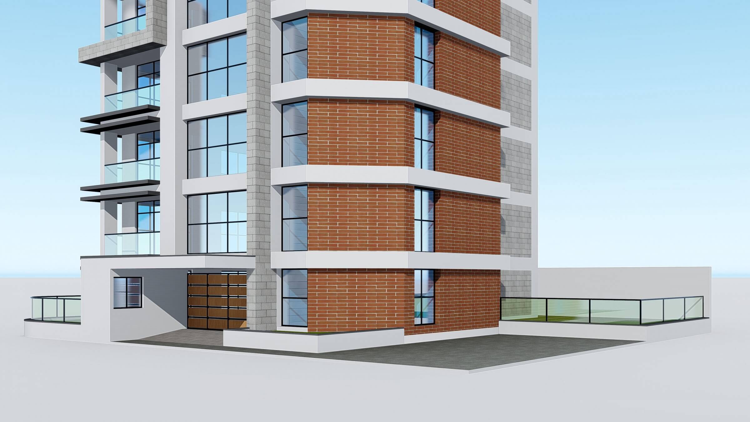 Commercial Building 1 - 3D Model by virtual3d