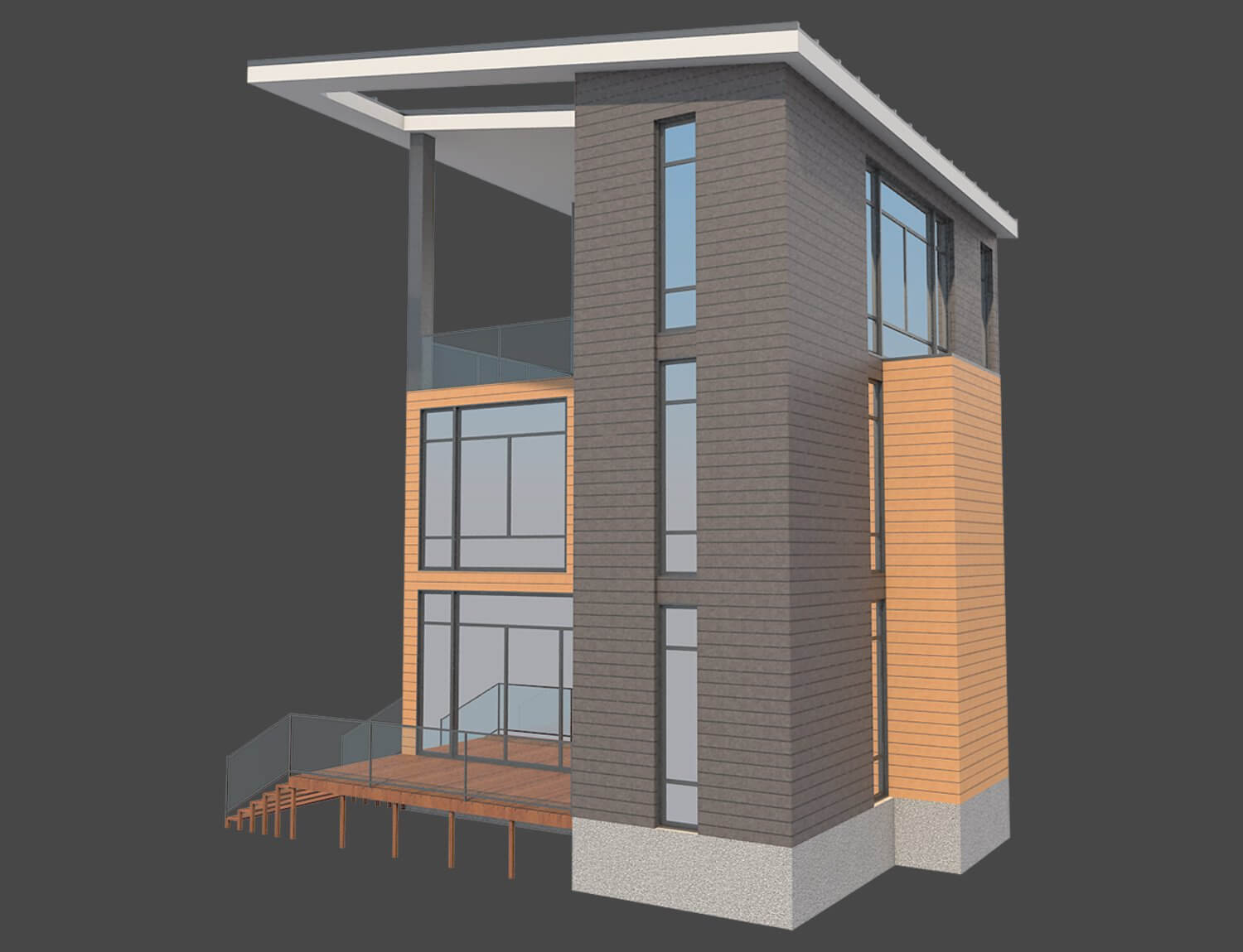 Contemporary House 1 - 3D Model by virtual3d