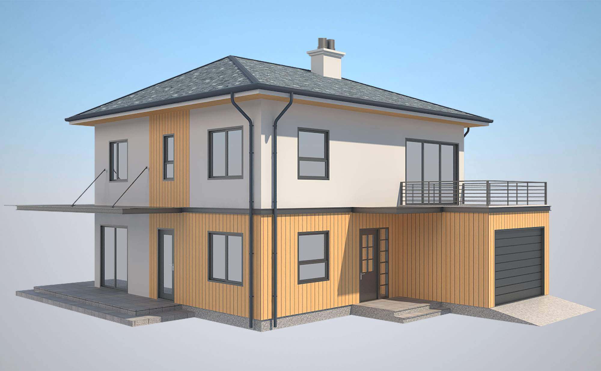 Cottage House - 3D Model by virtual3d